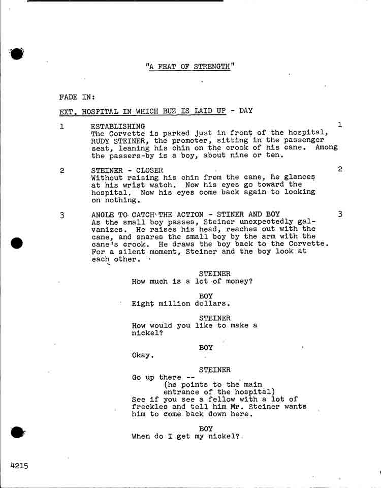 A Feat Of Strength Script A Feat Of Strength Script